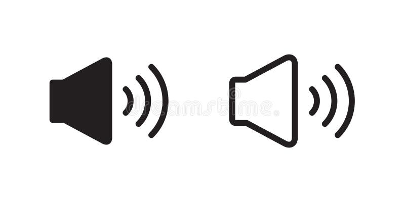 Audio Speaker Icon Vector. Volume Symbol Image Stock Vector ...