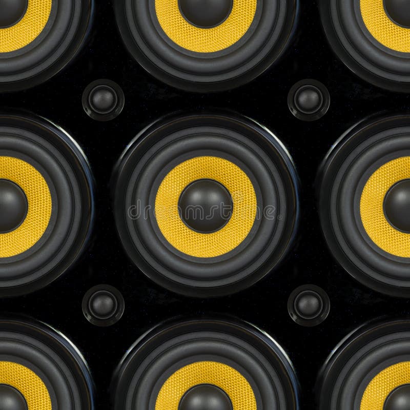 Audio Speaker Seamless Pattern Stock Photo - Image of background ...