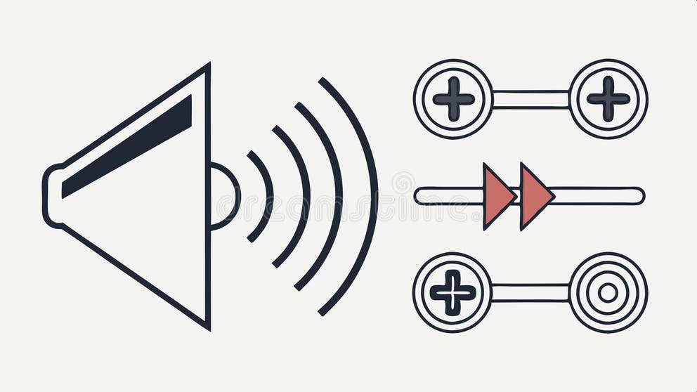 Audio Speaker and Sound Controls, Volume Adjustment, Audio Output ...
