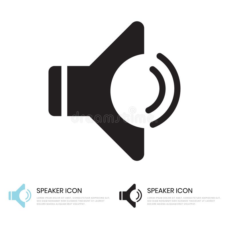 Audio Speaker Volume Icon for Apps and Websites Stock Vector ...