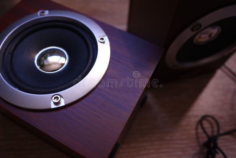 Audio Speakers for Computer and Laptop Stock Photo - Image of ...