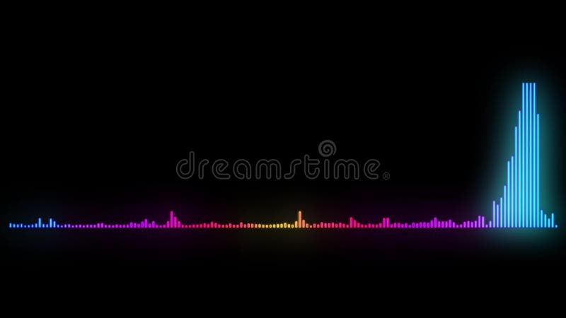 Audio Spectrum Glow Simulation Use for Music and Computer Calculating ...