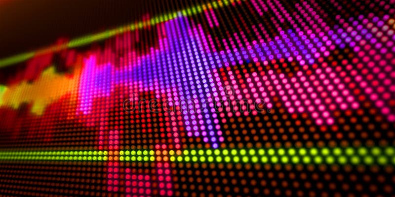 Audio spectrum lines stock illustration. Illustration of graphic ...