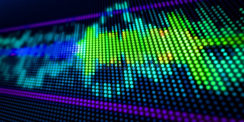 Audio spectrum waves stock illustration. Illustration of seamless ...