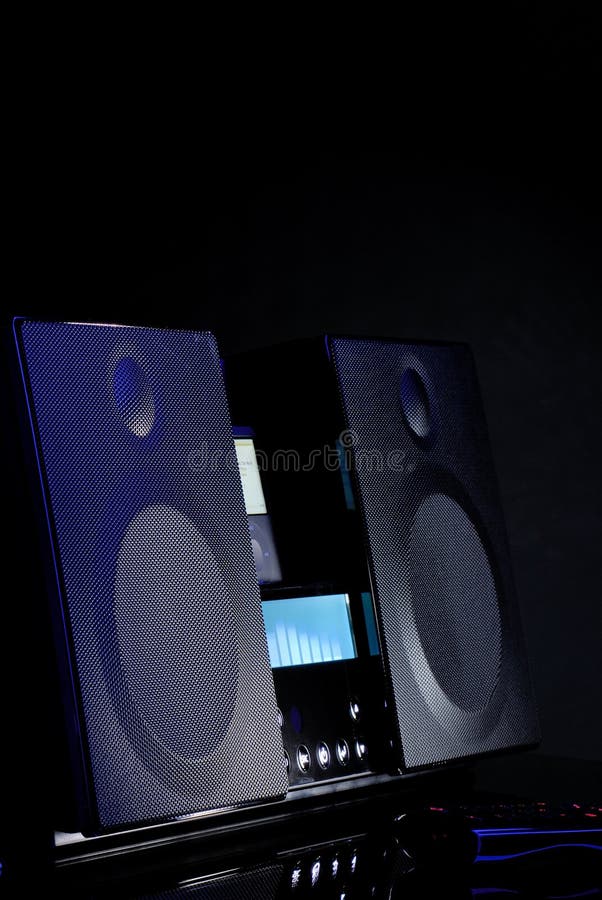 Audio system stock photo. Image of control, audio, speaker - 28110550