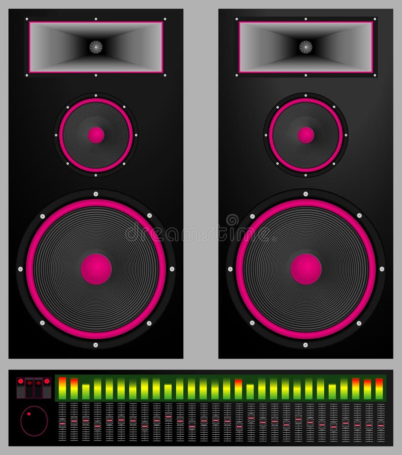 Audio system stock vector. Illustration of spectrum, equipment - 3127019