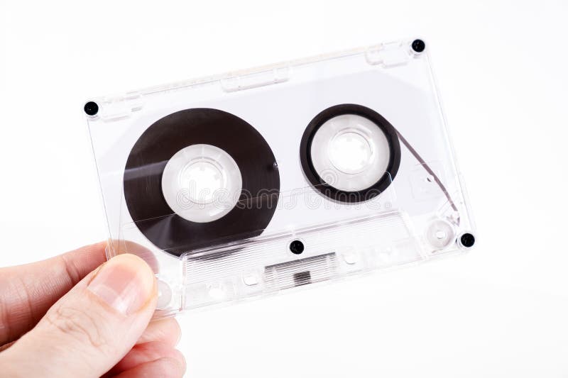 Audio Tape Cassette Closeup Stock Photo - Image of nostalgia, male ...