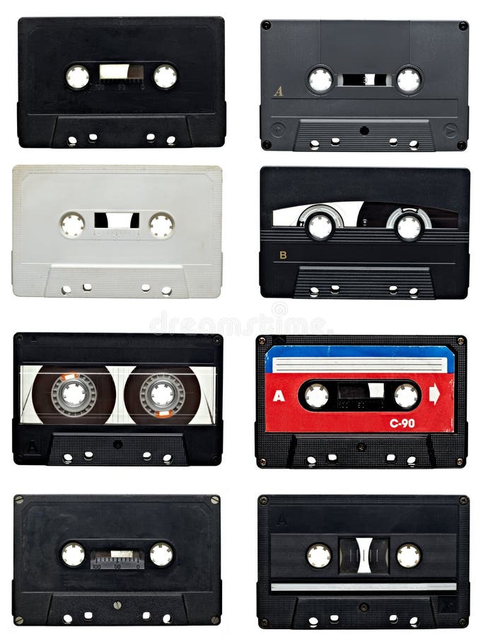 Audio tape stock image. Image of group, black, party - 19850123