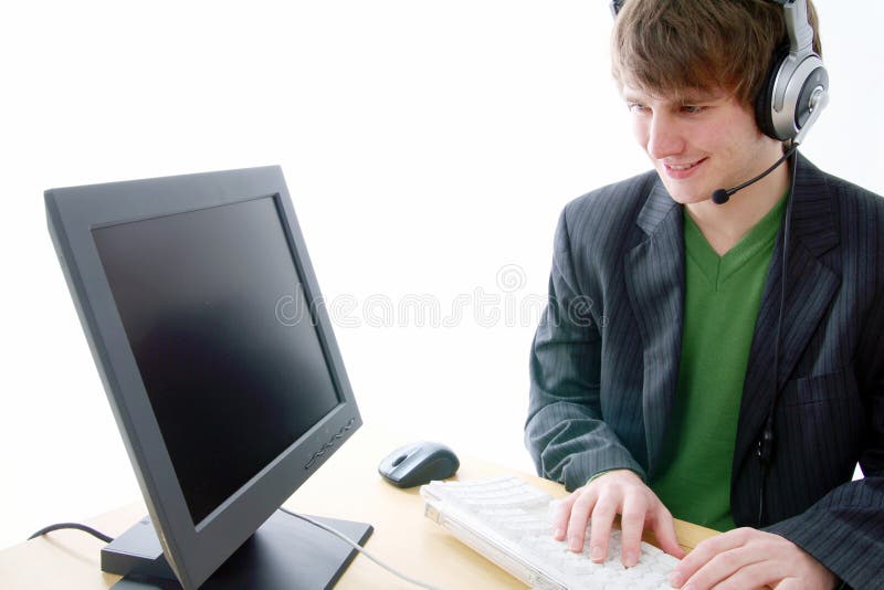 Friendly Helpdesk stock image. Image of desk, helpdesk - 2476831