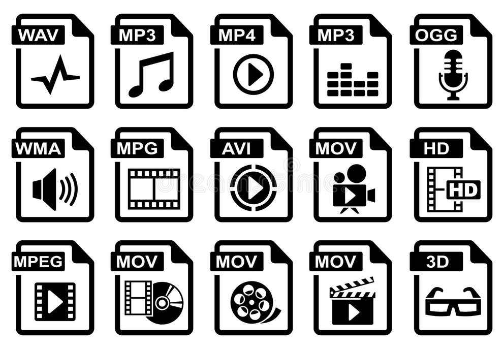 Video File Sign Stock Illustrations – 16,382 Video File Sign Stock ...