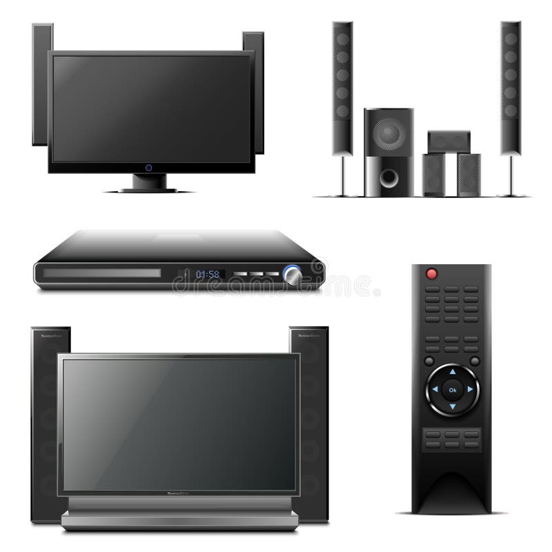 Set Top Box and Dish Antenna Stock Vector - Illustration of reception ...