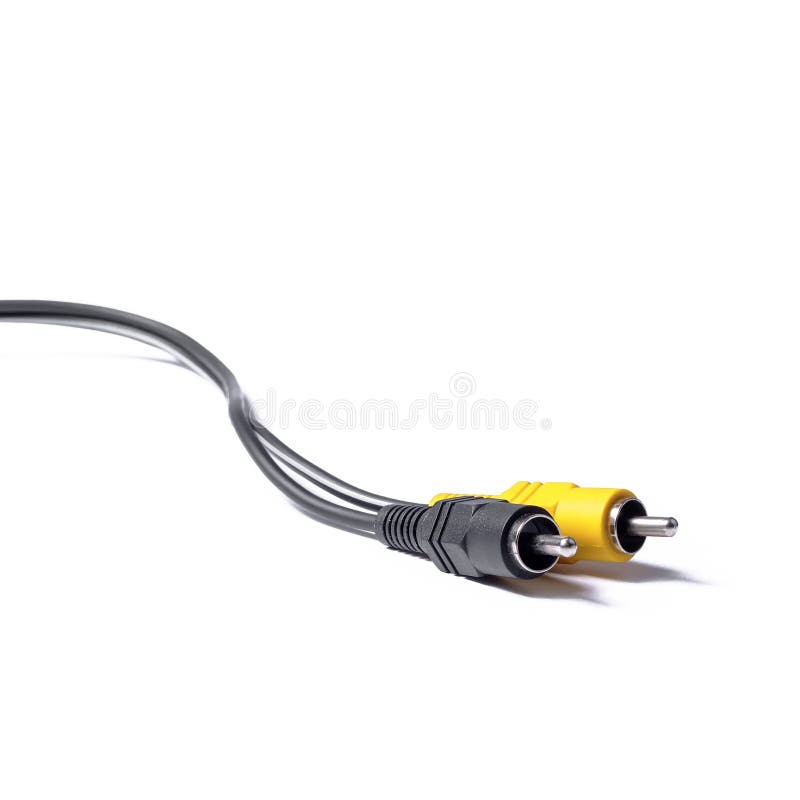 Audio - video analog cable stock photo. Image of copy - 57137878