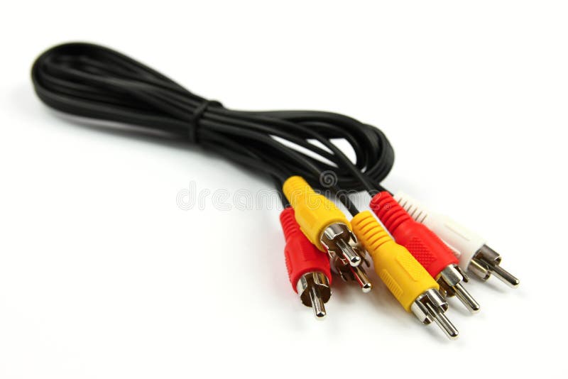 Audio video cable stock photo. Image of stereo, sound - 12417348