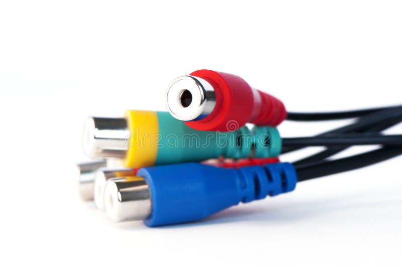 Audio and video cable stock photo. Image of color, computer - 372864