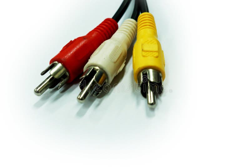 Audio Video Cable or Multimedia Cable Stock Photo - Image of audio ...
