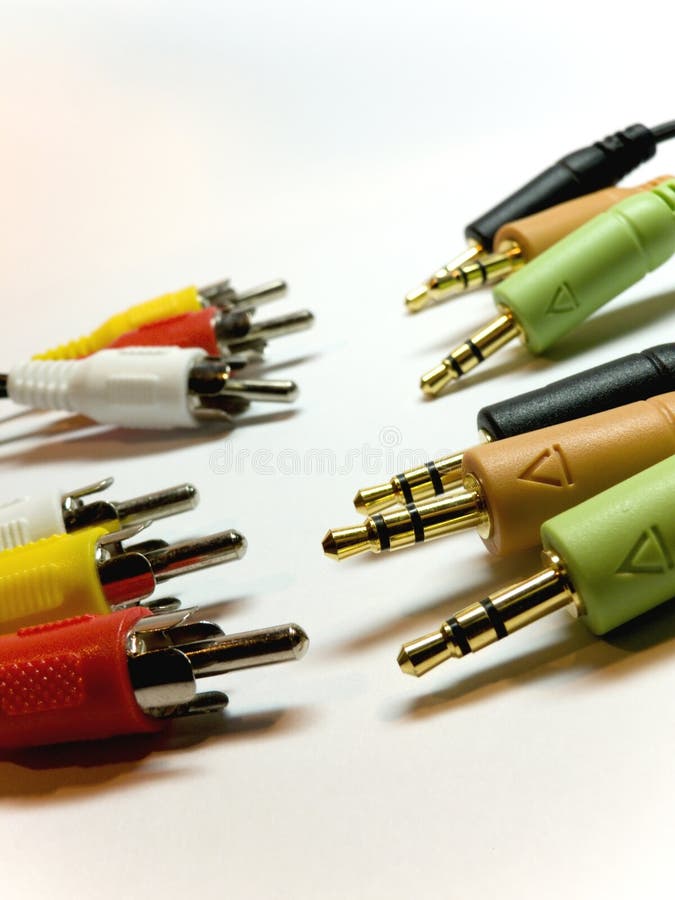 Audio Video Connectors stock image. Image of communications - 1658733