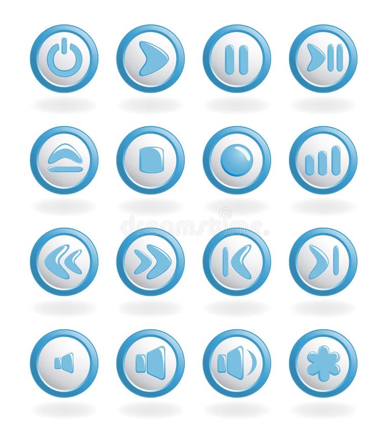 Glossy Control Buttons Stock Illustrations – 4,216 Glossy Control ...