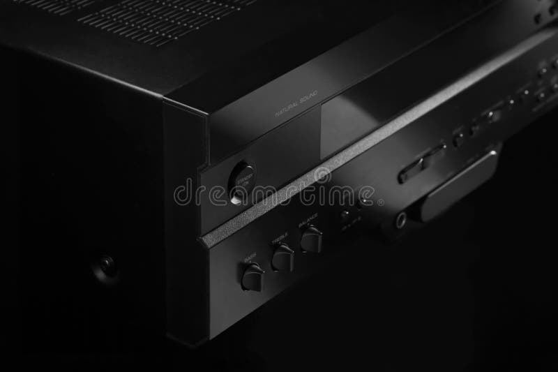 Audio&video Control Center Stock Image - Image of listening, device ...