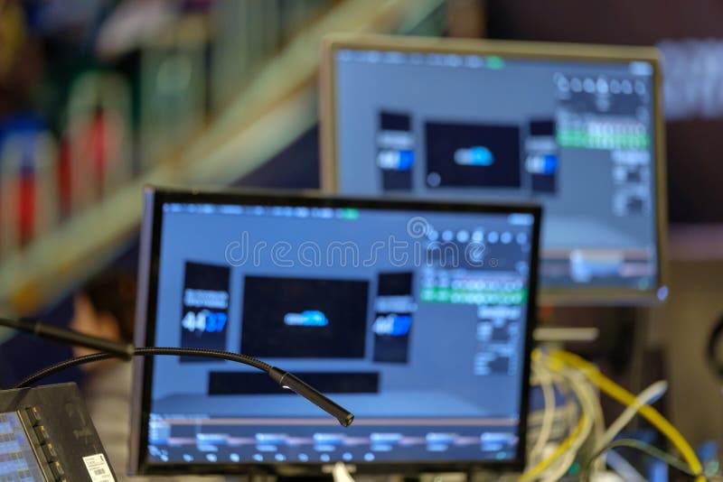 Audio and Video Equipment in Progress Stock Image - Image of ...