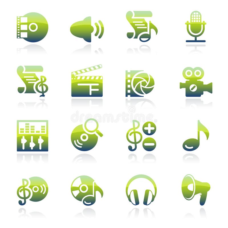 Photo & video icons stock vector. Illustration of black - 18456183
