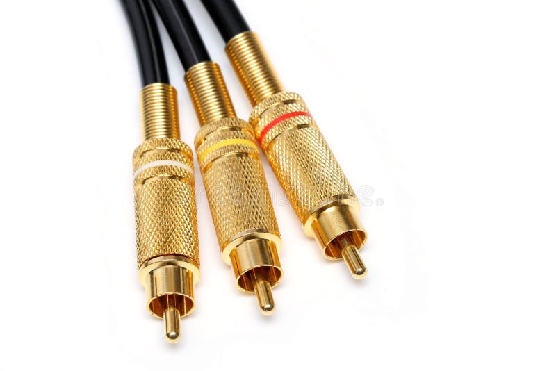 Audio and video connectors stock image. Image of conductors - 13987221