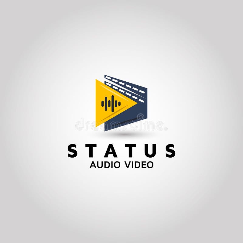 Audio Video Logo Design Inspiration Stock Vector - Illustration of apps ...