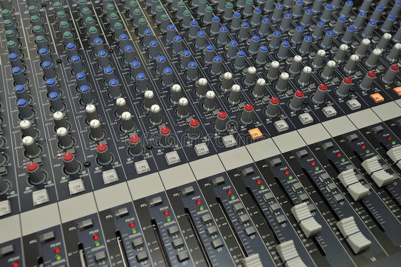Mixing console stock photo. Image of sound, mixing, stage - 3514610