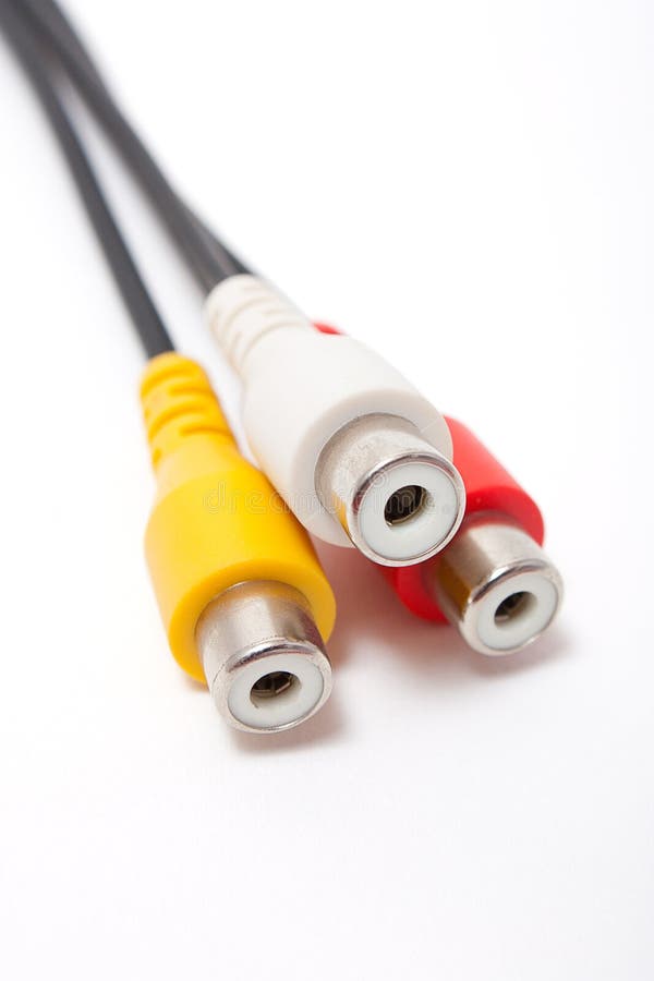 Audio Video Connector with S-video Stock Image - Image of communication ...