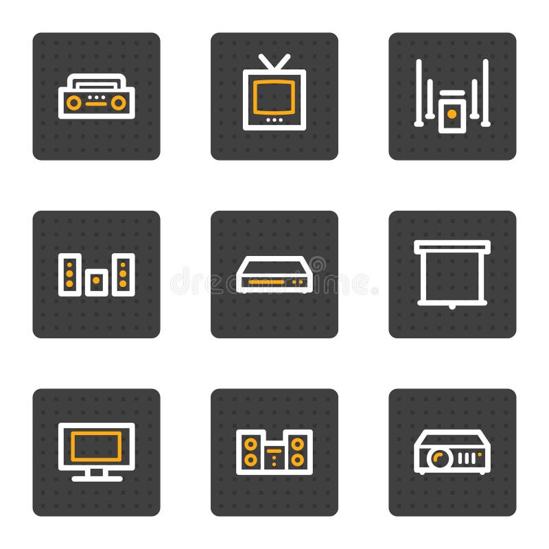 Web icons - grey and red stock vector. Illustration of refresh - 13332374