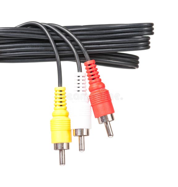 Audio visual cable stock image. Image of connection, cutout - 30013381