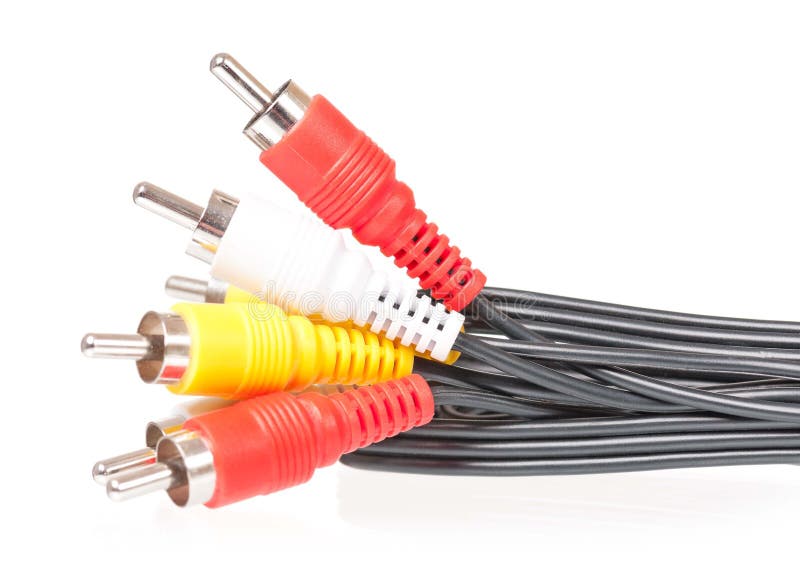 Audio visual cable stock image. Image of connection, cutout - 30013381