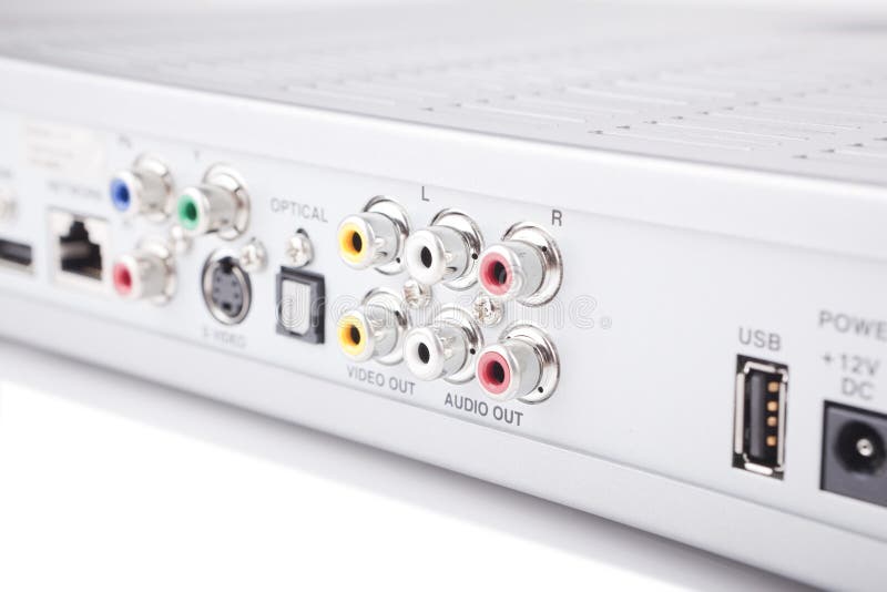 Audio Visual connectors stock image. Image of network - 16259845