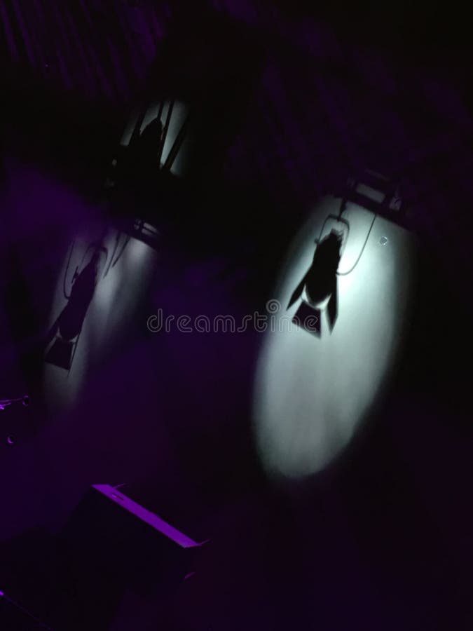 Audio Visual Purple Lighting Shadow Stock Photo - Image of lighting ...