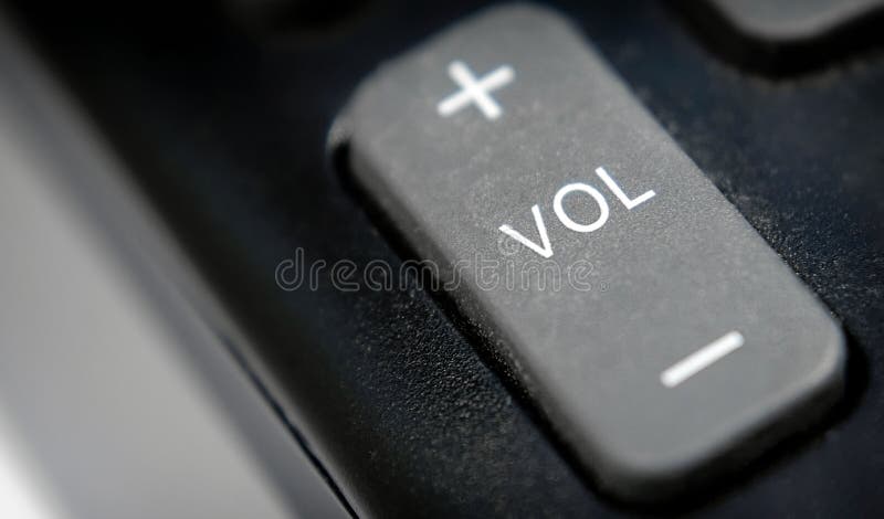 Audio Volume Button on a Plastic Remote Control Stock Image - Image of ...