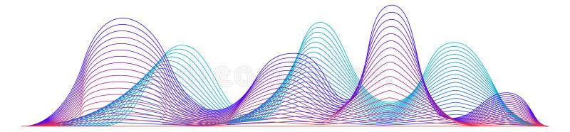 Sound Wave Graph. Smooth Curved Black Line Stock Illustration ...