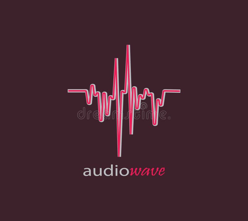 Audio wave logo. stock vector. Illustration of musical - 254877768