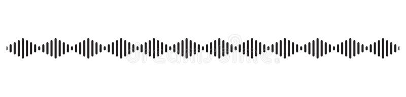 Audio Wave Pattern Border Design. Vector Illustration Decorative Design ...