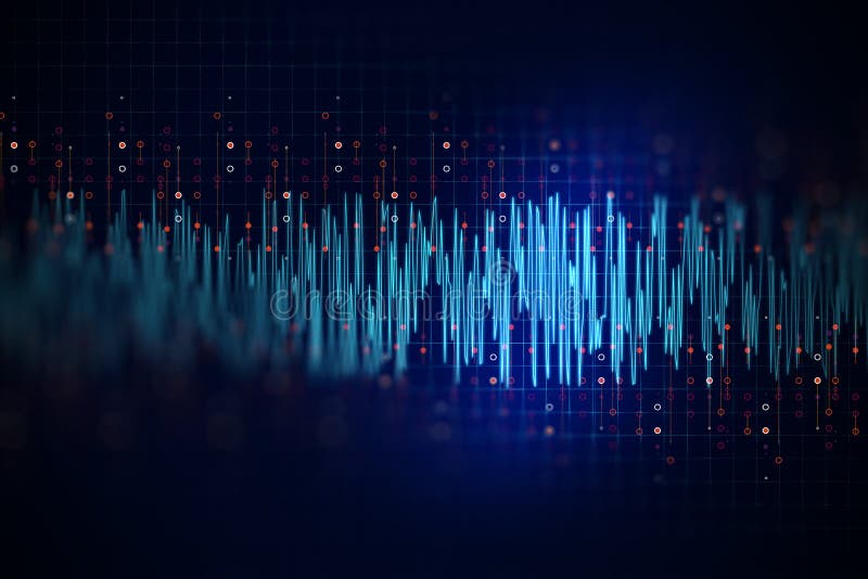 Audio Waveform Abstract Technology Background Stock Illustration ...