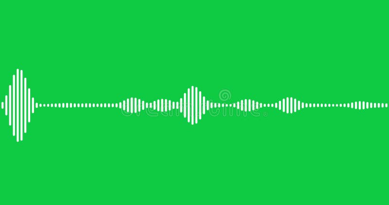 Audio Waveform on Green Screen Stock Footage - Video of vocal, overlay ...