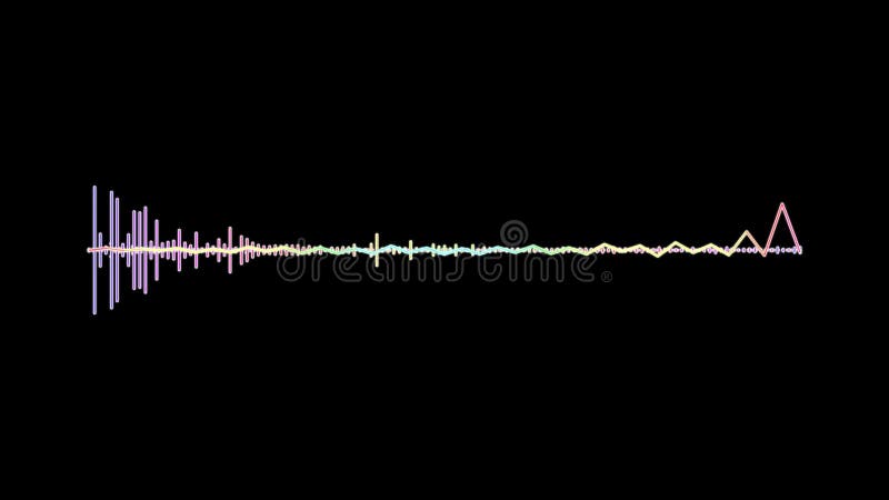 Audio Spectrum. Visualization of Audio Spectrum. Minimalist Waveform ...