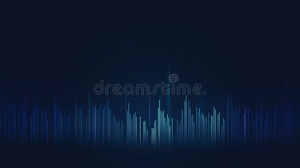 Audio Waveform Visualization with Vertical Bars of Varying Heights in ...