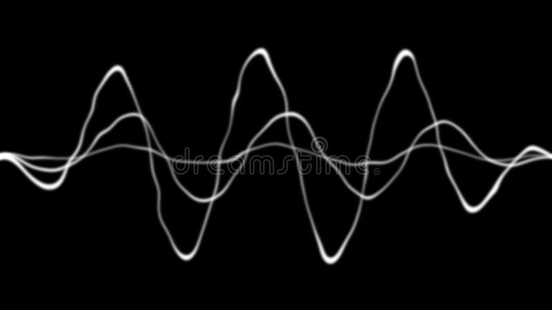 Audio Wavefrom. Abstract Music Waves Oscillation. Sound Wave ...