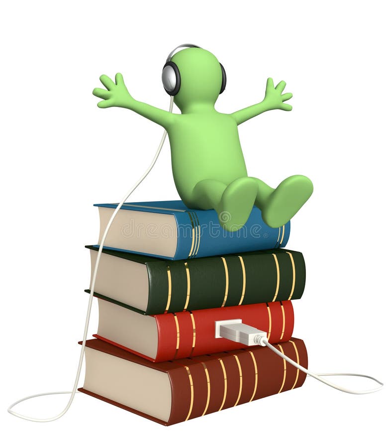 Audiobook stock illustration. Illustration of book, activity - 14833779