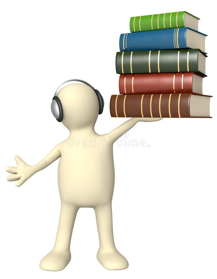 Audiobook stock illustration. Illustration of library - 15719382