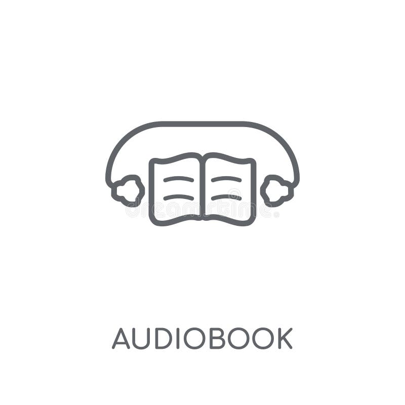 Audiobook Linear Icon. Modern Outline Audiobook Logo Concept on Stock ...