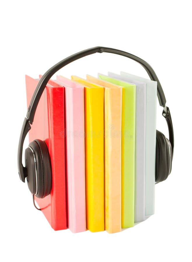 Audio book stock photo. Image of book, audio, blue, listening - 14128110