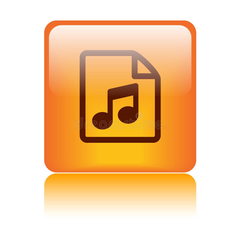 Audio, Datei, Format, Musik, Solider Flacher Farbikonen-Vektor Vektor ...