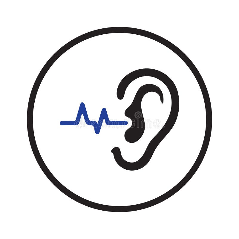 Audiology Hearing Icon in Circle Stock Vector - Illustration of isolated, medical: 257196982
