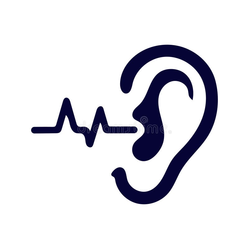 Audiology Hearing Icon stock vector. Illustration of care - 257196997