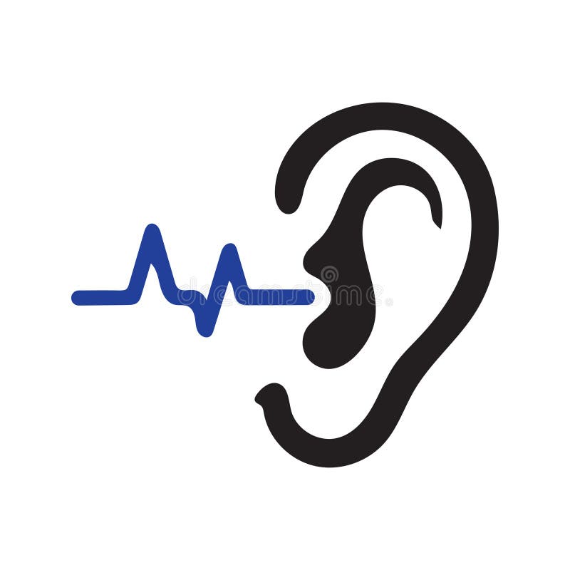 Audiology Hearing Icon stock vector. Illustration of human - 257197021